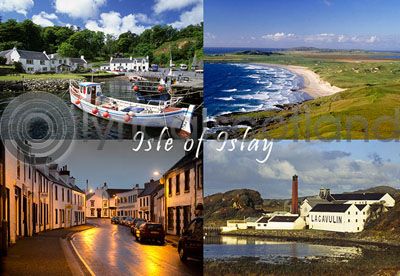 Islay - Isle of Islay Composite 2 Postcard (H A6 LY)